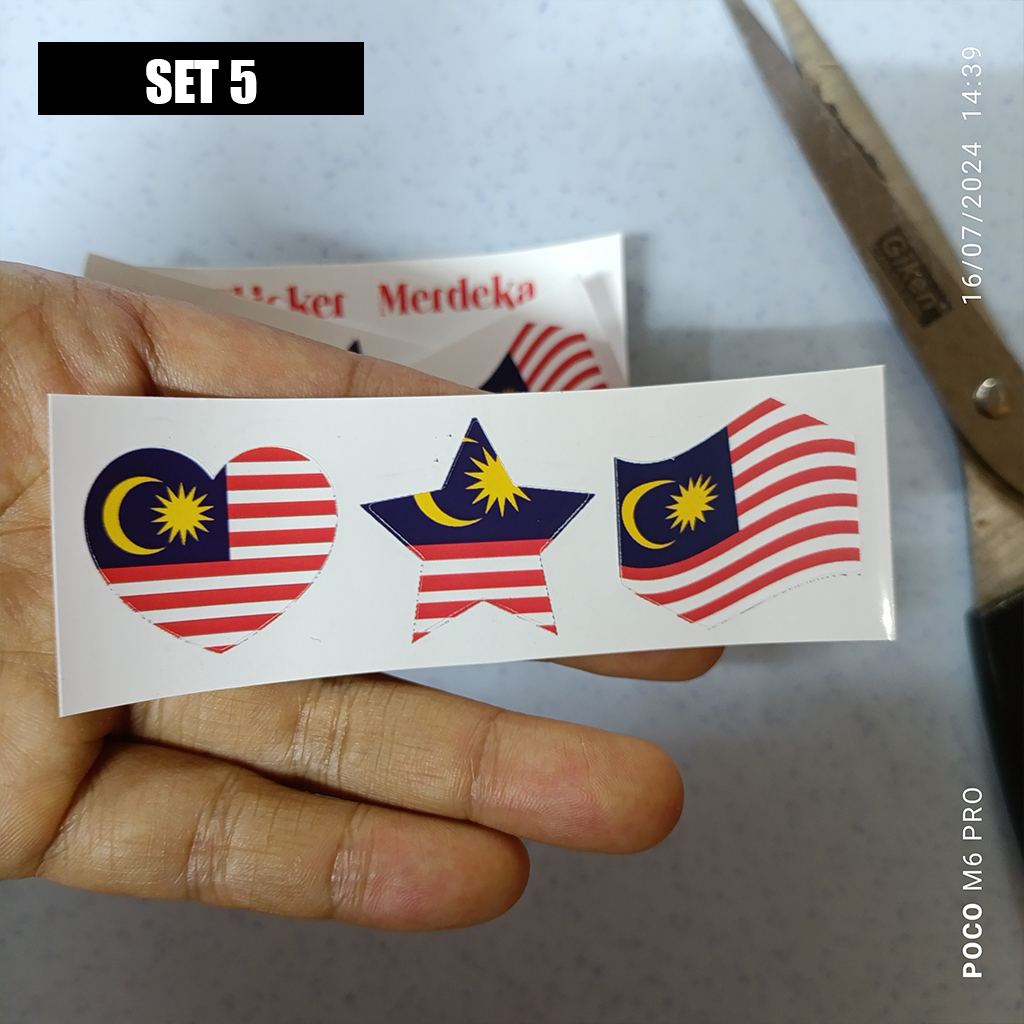 Set SiKecil Sticker Muka & Pipi Merdeka | Shopee Malaysia