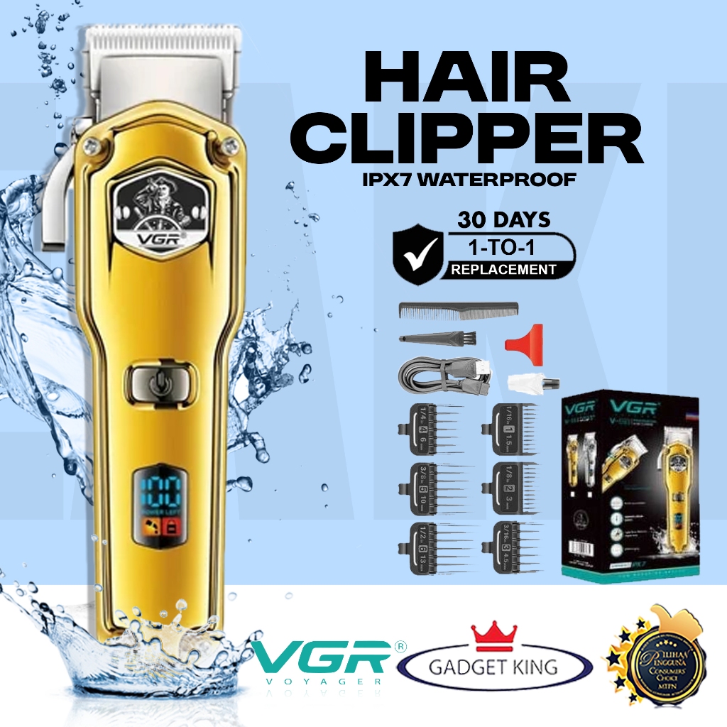 Special Edition IPX7 Waterproof Hair Clippers for Men Barber Cordless ...