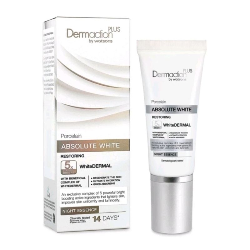 Dermaction Plus By Watsons Absolute White Restoring Night Essence 40ml ...