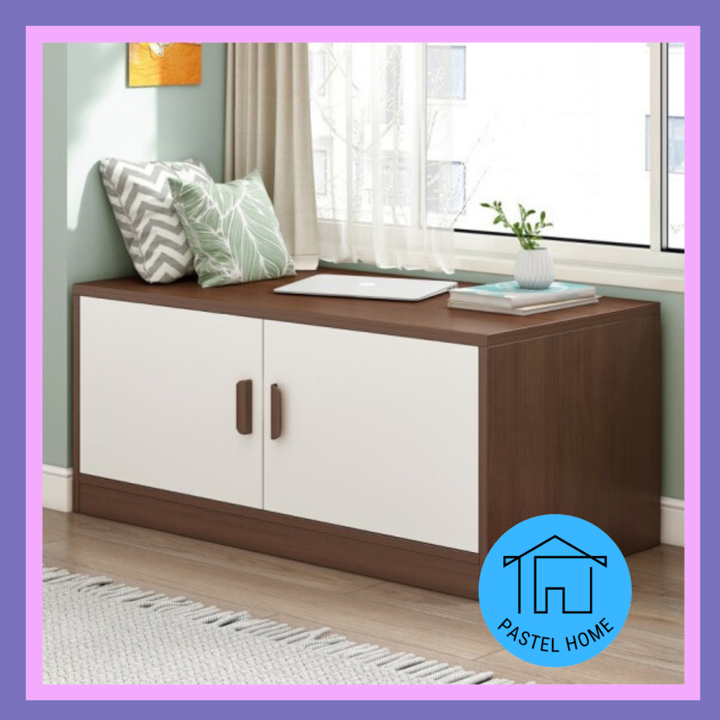 PH 2 Door 80cm Bay Window Storage Cabinet Balcony Floor Low Cabinet ...