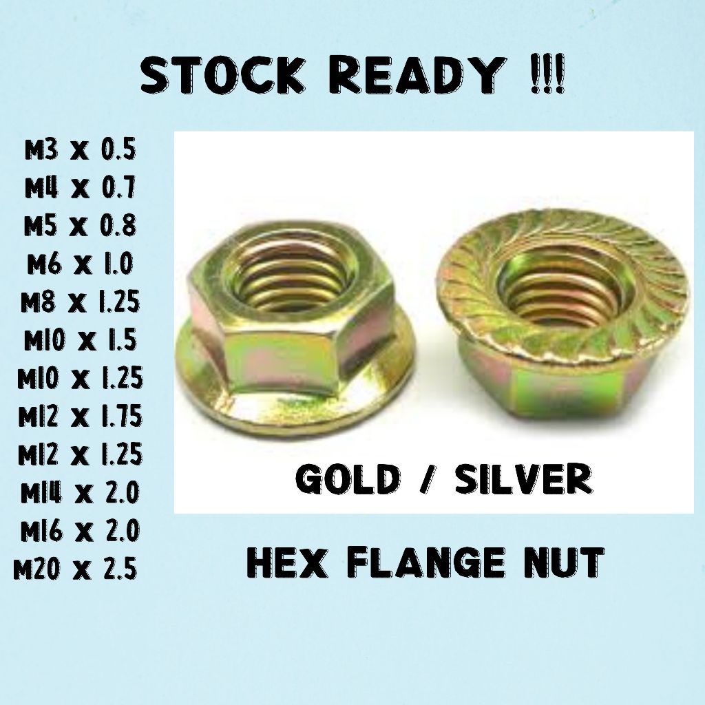 M12 M14 M16 M20 Hex Nut Washer Nut Lock Nut Hexagon Nut Flange Nut ...