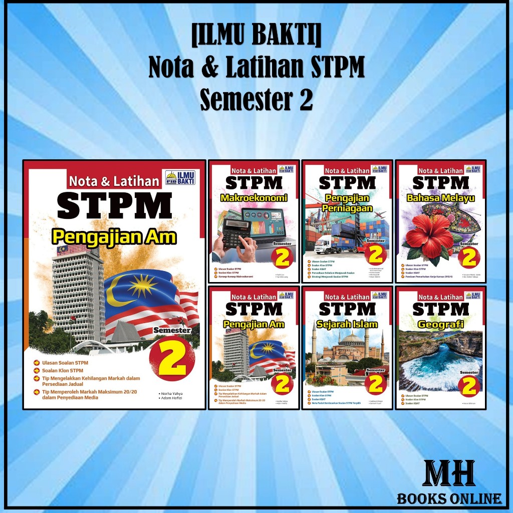 [MH] ILMU BAKTI: 2024 Nota & Latihan STPM Penggal 2 / Semester 2 | Shopee Malaysia