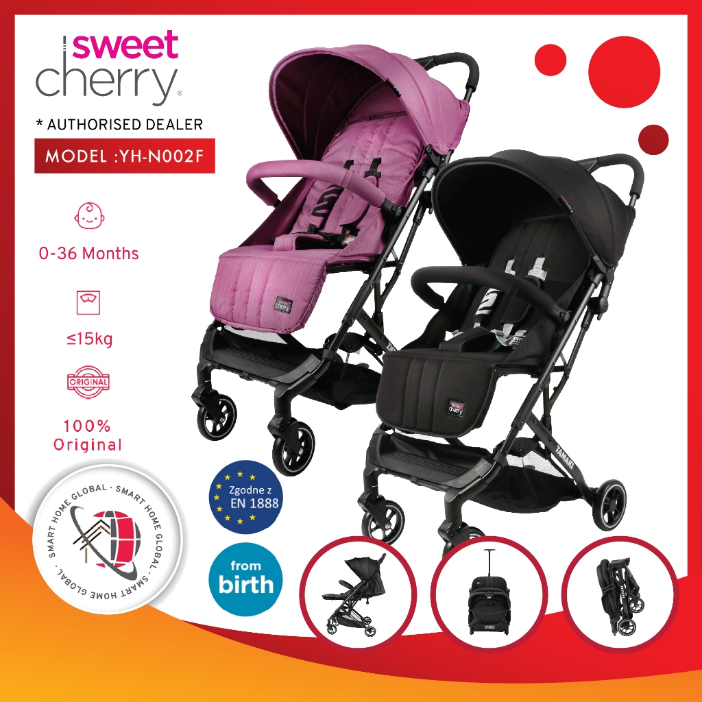 Sweet Cherry YH-N002F Tamaki Stroller Compact Fold Baby Stroller with ...