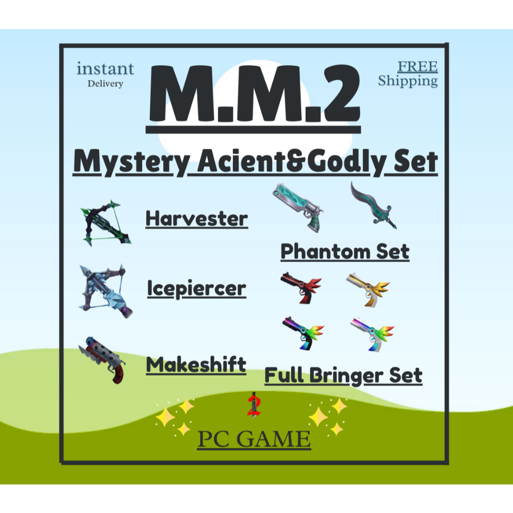 MM2 | Mystery AcientNGodly Set (M.M.2 PC Game) | Shopee Malaysia