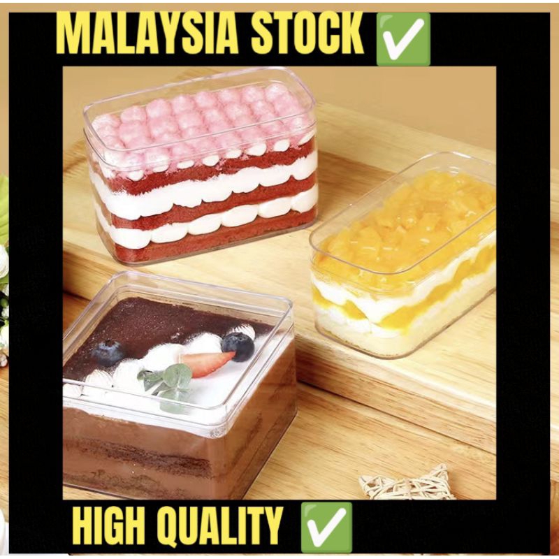 FLOWSY (1 PCS ) Acrylic Biscuits Cake Box Bekas Kuih Raya Transparent ...