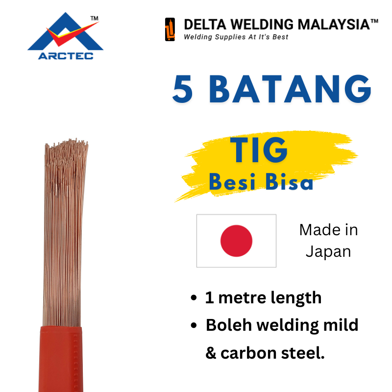 5 BATANG x Japan BESI BIASA MILD STEEL CARBON STEEL TIG GTAW FILLER ...