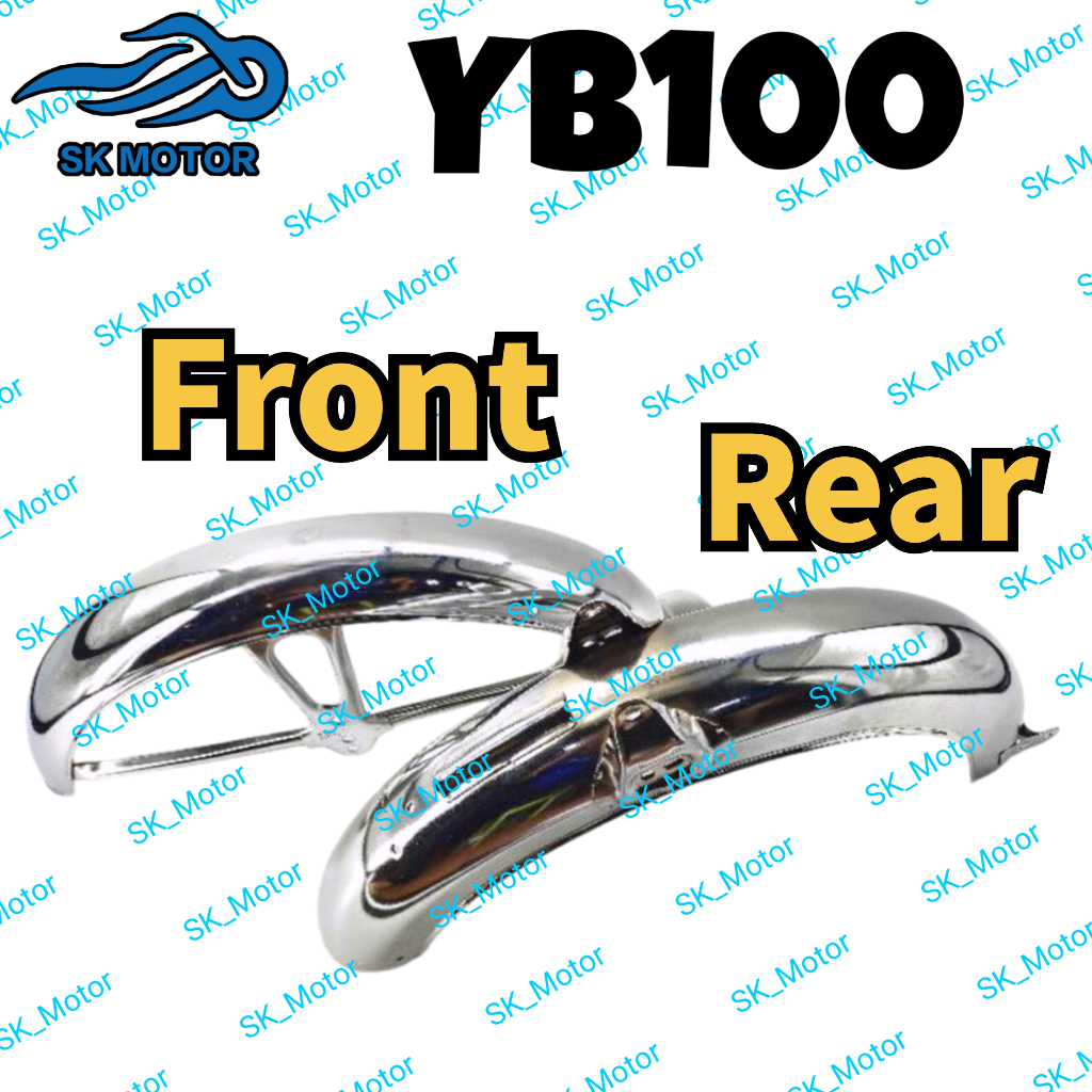 Yamaha YB100 YB 100 Front Rear Fender Mudguard Mud Guard Magat Depan ...