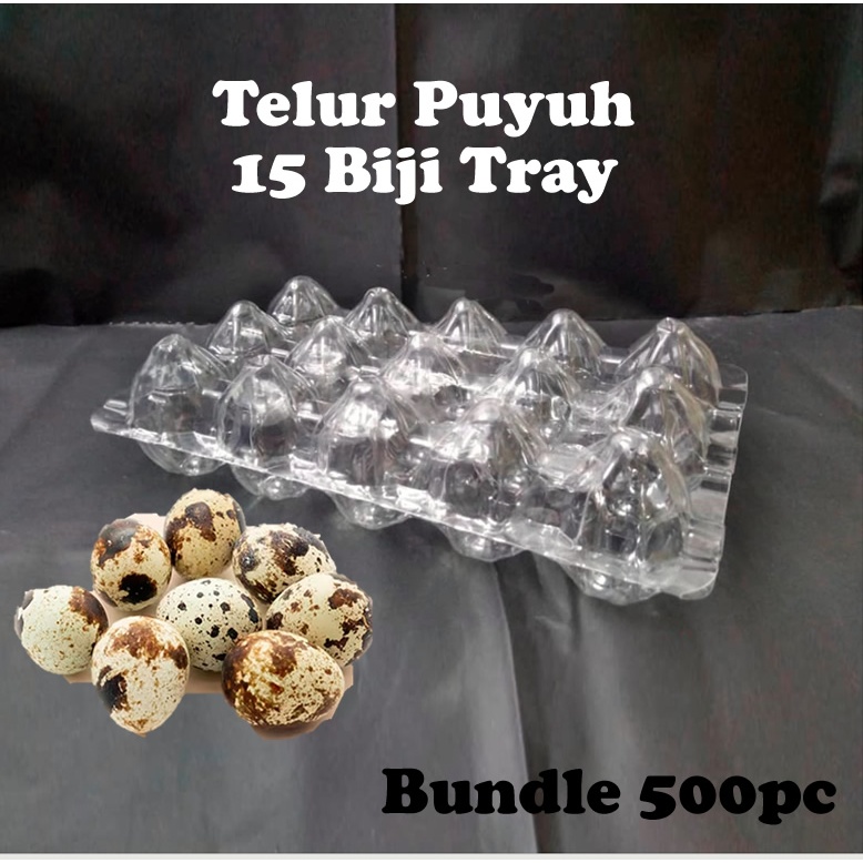 【Bundle 500pc】15pcs Quail Egg Tray / Bekas Telur Puyuh 15 Biji / Egg ...