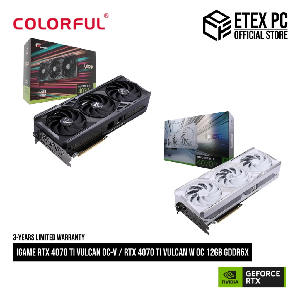 COLORFUL iGame GeForce RTX 4070 Ti Vulcan OC-V / RTX 4070 Ti Vulcan W ...