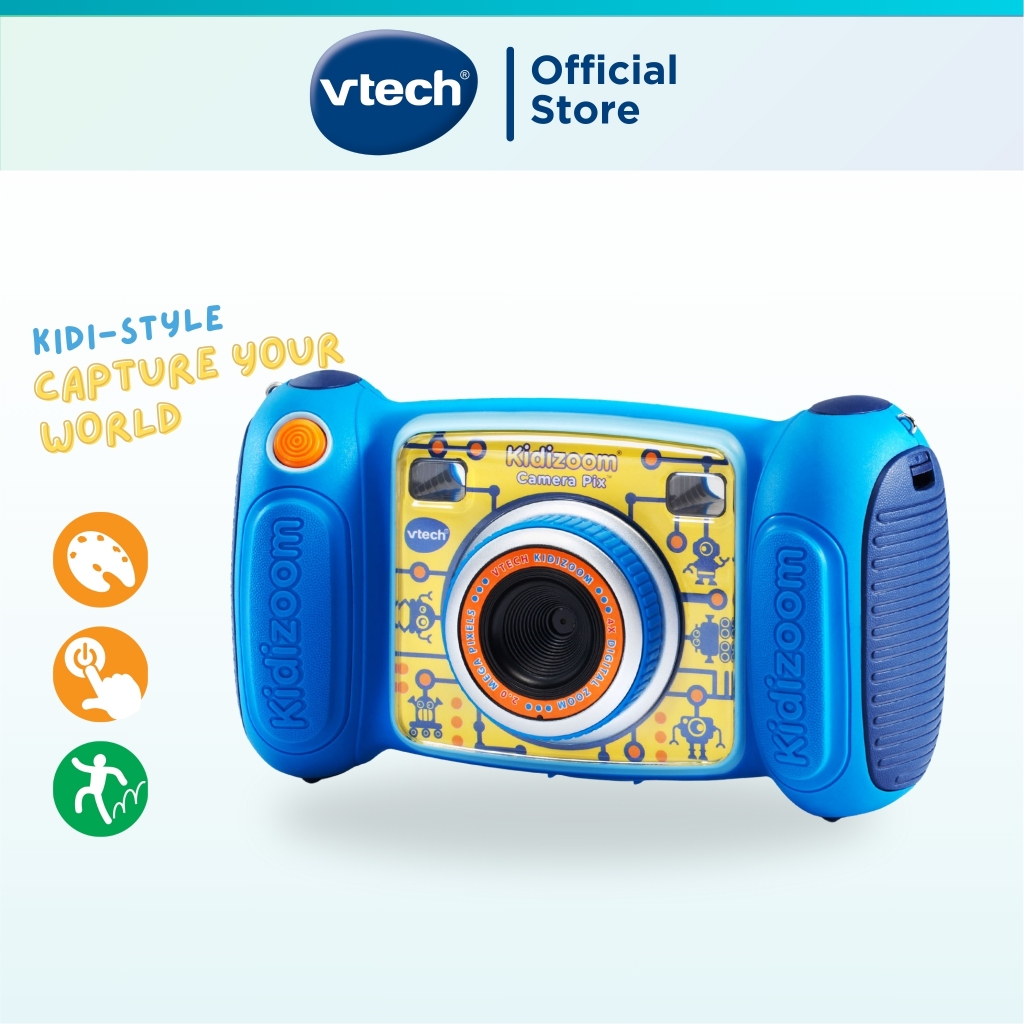 VTech Kidizoom Camera Pix (Blue) Kids Camera Photo Video Recorder Toys ...