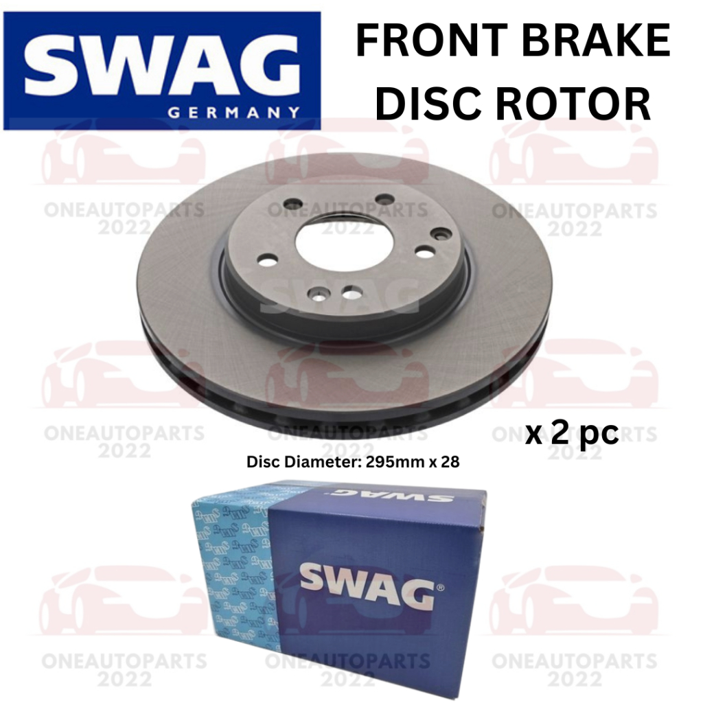SWAG GERMANY FRONT BRAKE DISC ROTOR MERCEDES BENZ W203 W210 CLK W208 W209 SLK R170 R171 | Shopee ...
