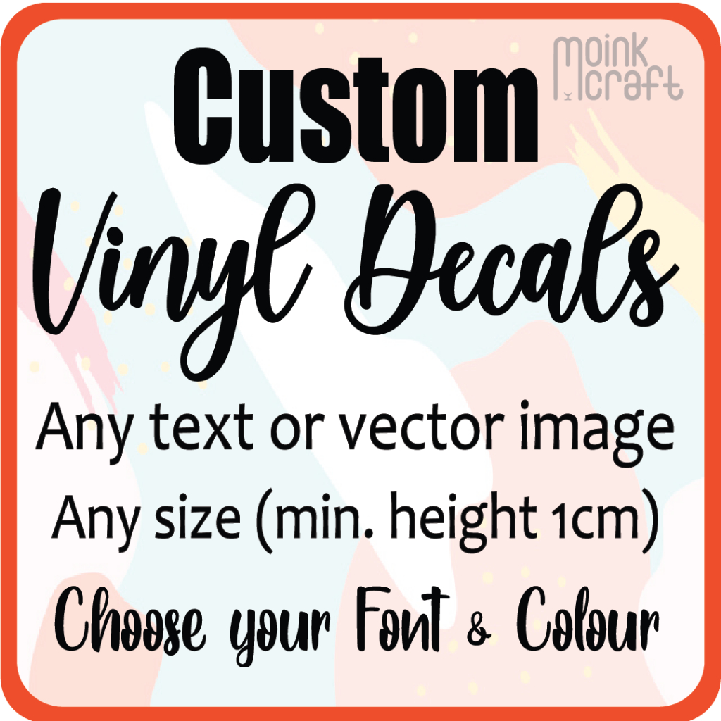 Customise Vinyl Decal Sticker Oracal | Car Wall Tumbler Glass | Shopee ...