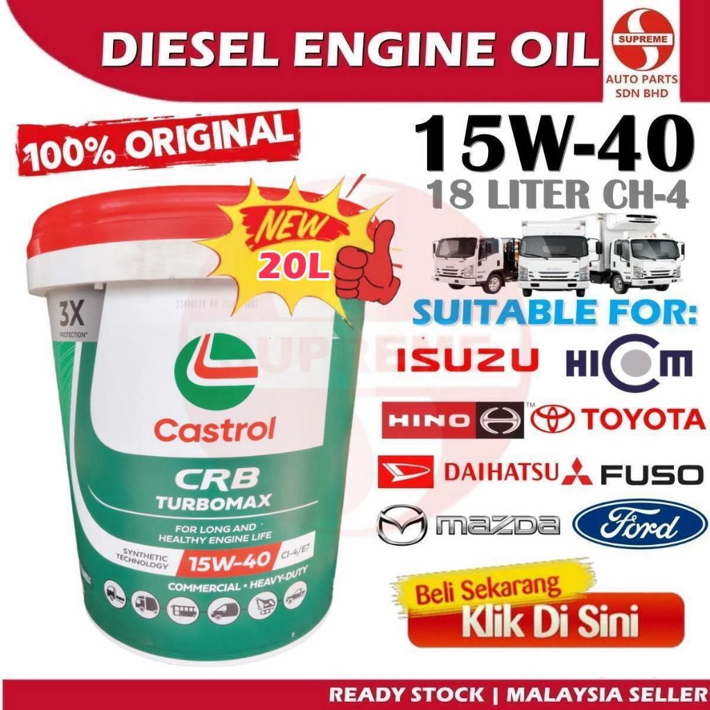 S2U Original Engine Oil Castrol CRB Turbomax 15W40 CH-4 Diesel Truck ...