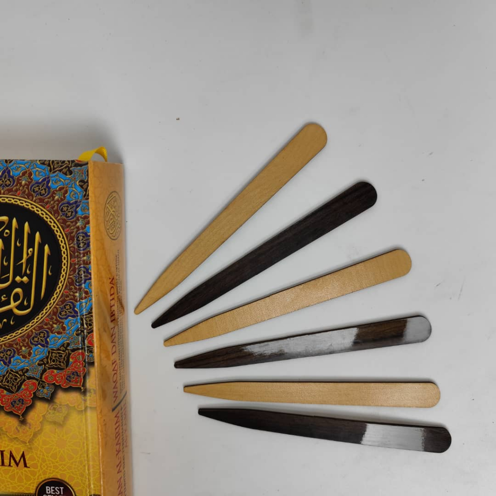 Penunjuk Mengaji Penunjuk AlQuran Penanda Buku Kosong/Kraf (Kayu ...