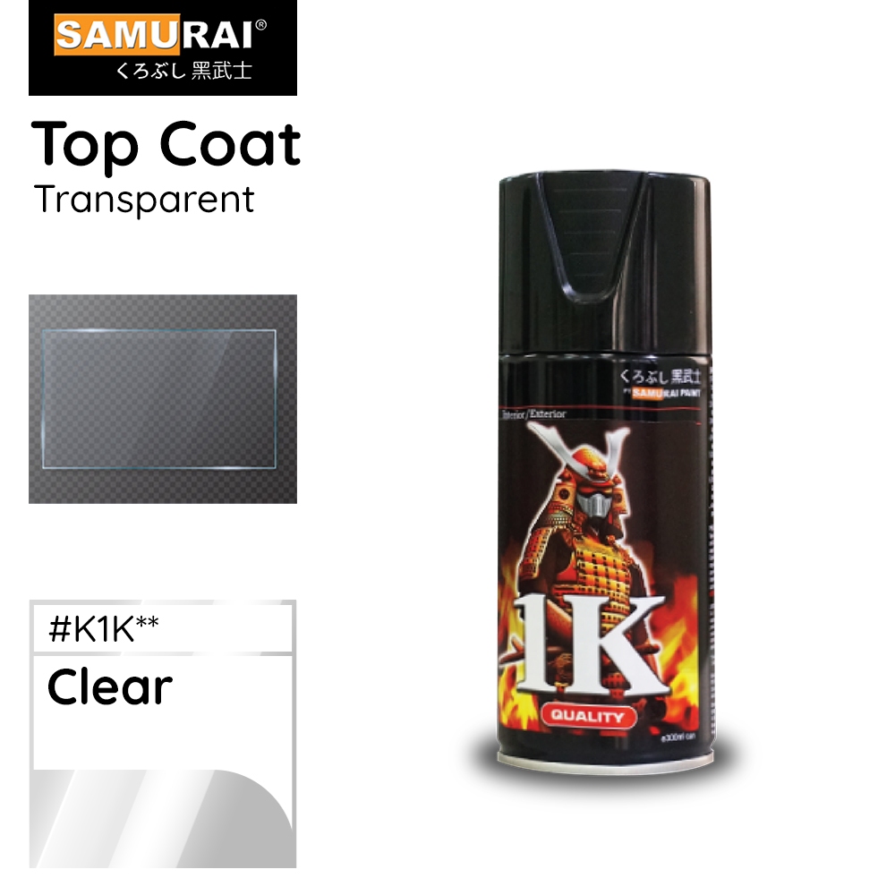 [SAMURAI SPRAY PAINT] K1K Clear 1K CLEAR | Shopee Malaysia