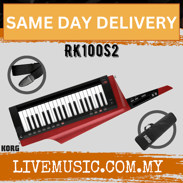 Korg RK-100S 2 37 Key Built In Analog Modelling Lighweight Synthesizer ...
