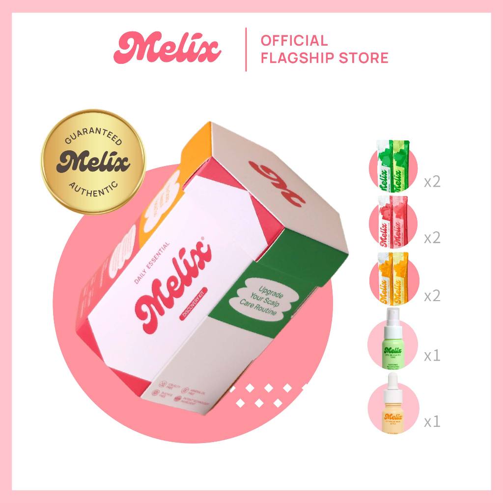 Melix Discovery Kit (Shampoo & Conditioner Sachet 12pcs + 35mlTonic ...