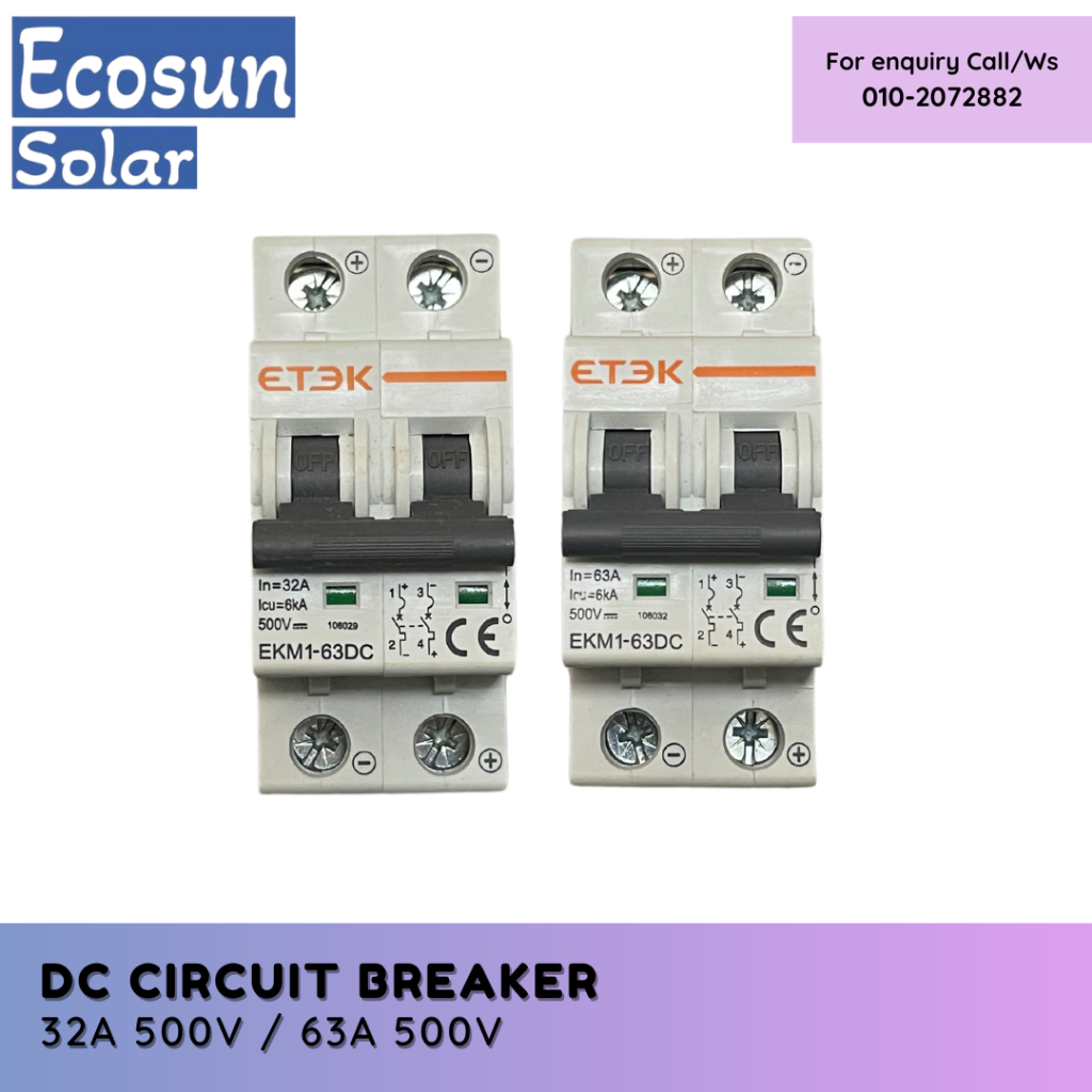 ETEK Brand Mini DC Circuit Breaker (MCB) | Shopee Malaysia