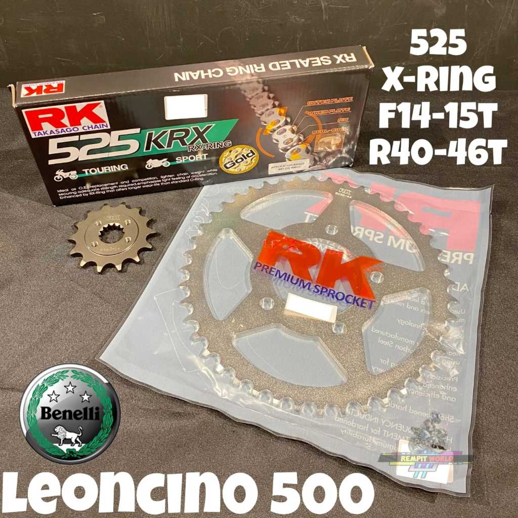 SPROCKET SET 525 SPOKET SET Benelli Leoncino 500 GB KRX X-Ring 525 ...