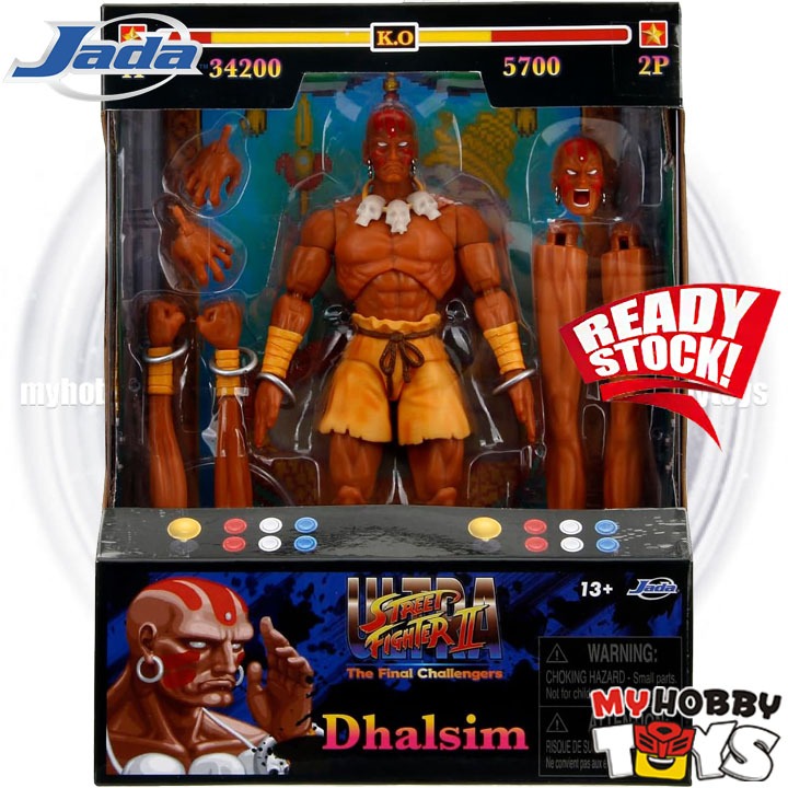 Jada Toys Ultra Street Fighter II Action Figures - Dhalsim The Final ...