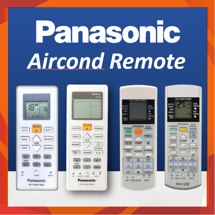 Panasonic Aircond Remote K-PN1122 PN-248 PN-248i 12 in 1 A75C07360 ...