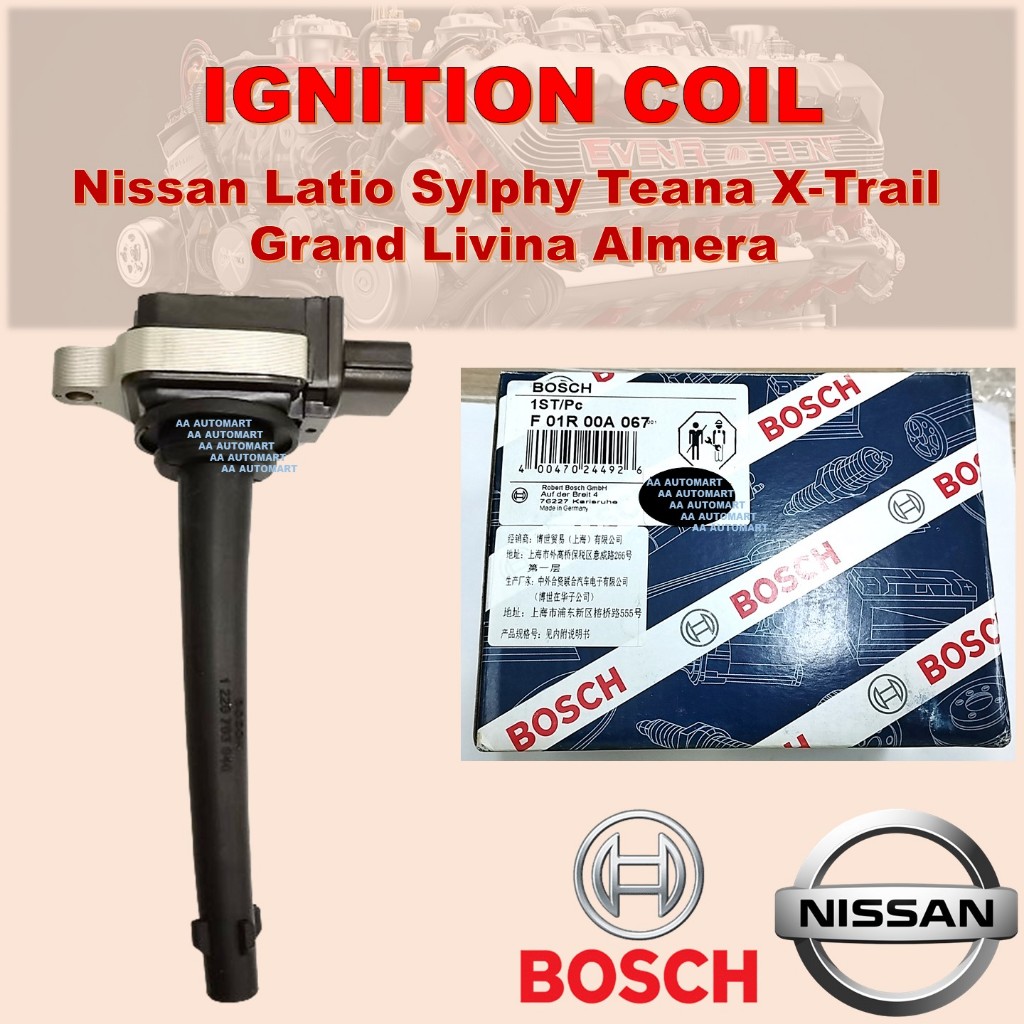 WARRANTY Nissan Almera, Livina, Latio, Sylphy, Teana, X-Trail Bosch ...
