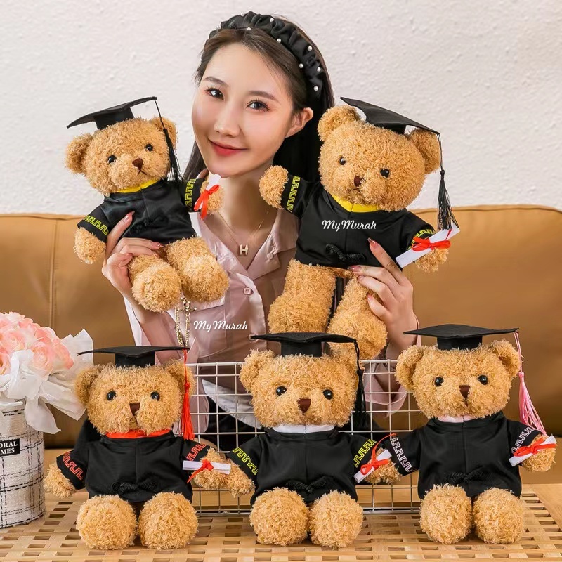 Cute Graduation Convocation Bear Plush Teddy Bear 毕业熊 公仔 Cute Plush ...