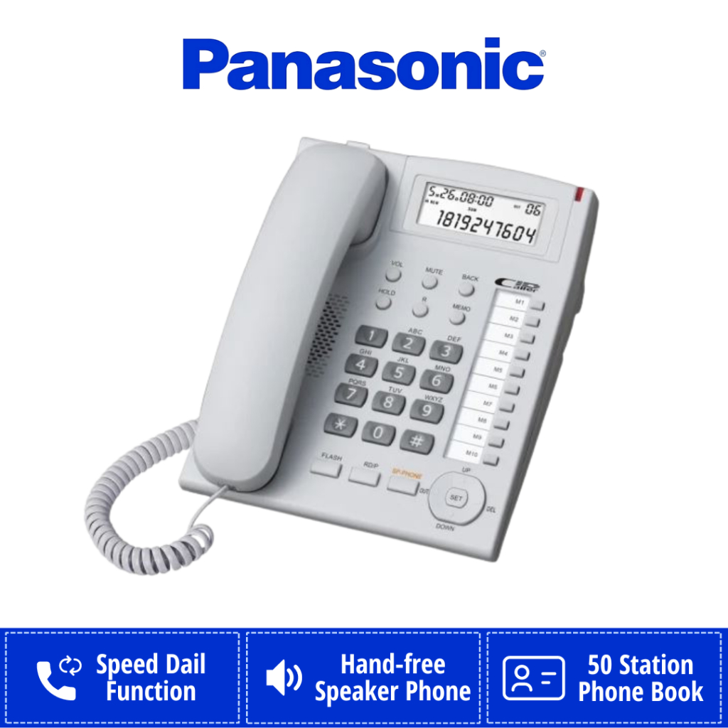 Panasonic Landline Phone Panasonic KX-TS880 | Integrated Phone | Speed Dial | Shopee Malaysia