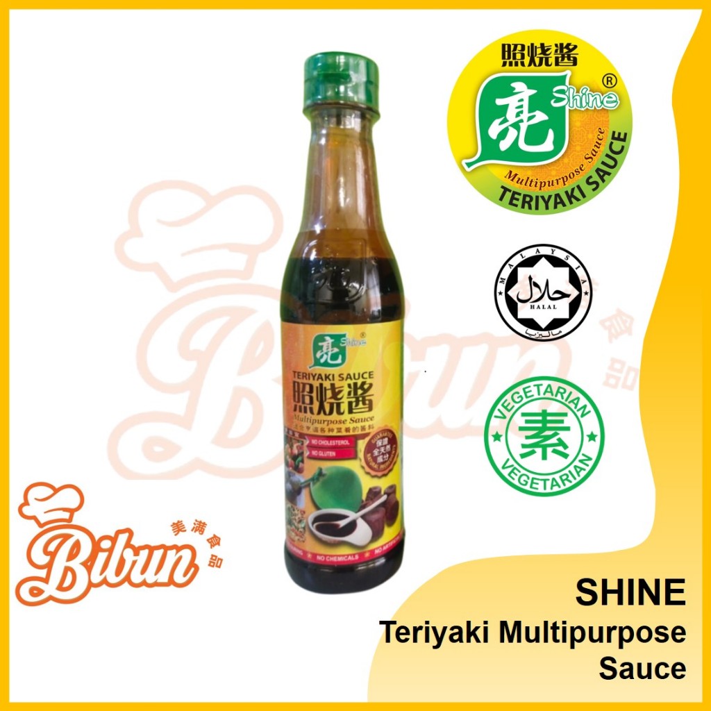 SHINE Teriyaki Multipurpose Sauce Halal Teriyaki Vegetarian Sos Cooking ...