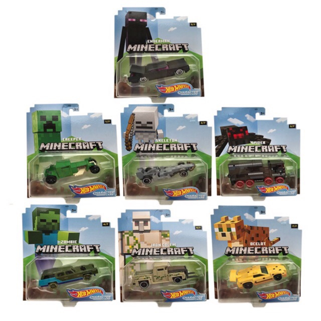 {ORIGINAL} HOT WHEELS 2020 MINECRAFT GAMING CHARACTERS DIECAST CARS ...