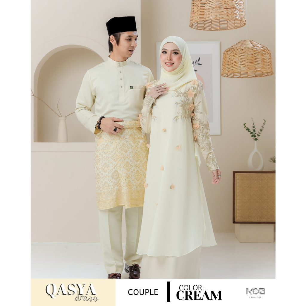 SET NIKAH DRESS QASYA 7 ITEM IN CREAM I NIKAH I TUNANG I SANDING I ...