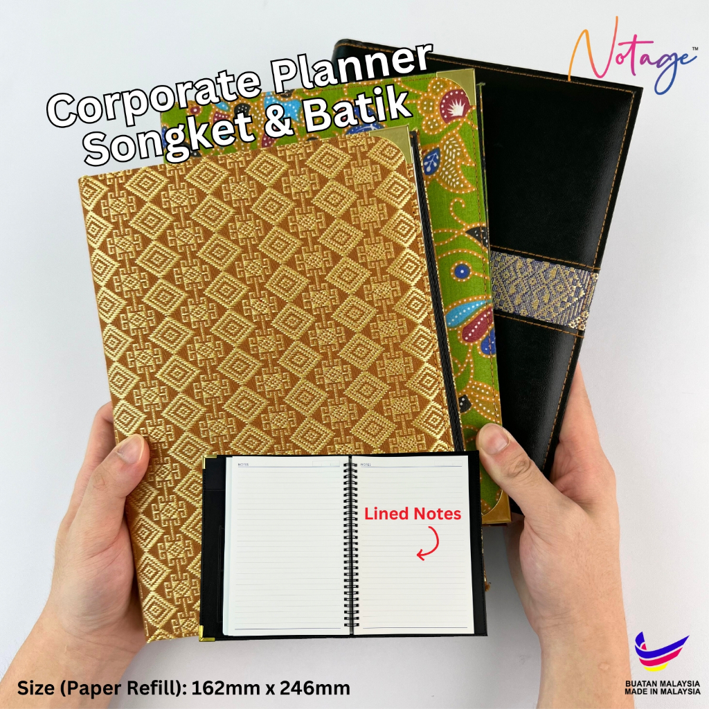 Large 2025 Songket Batik Notebook Planner Personal Diary Journal ...