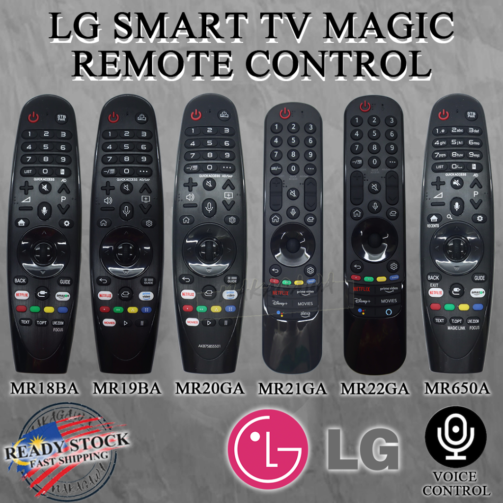 LG AN-MR650A MR18BA MR19BA MR20GA MR21GA MR22GA REPLACEMENT LG SMART TV MAGIC REMOTE CONTROL ...