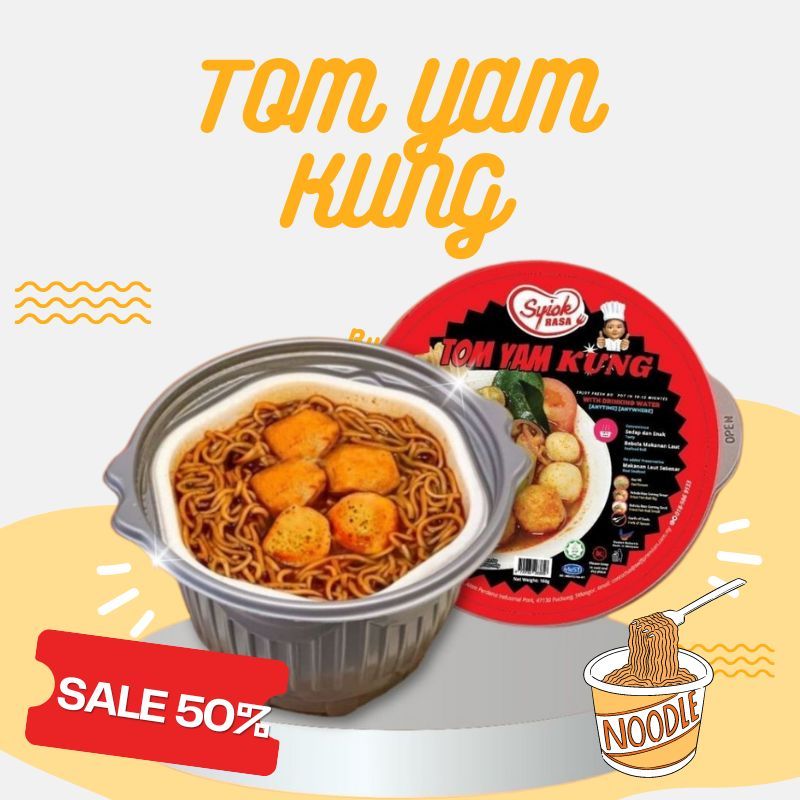 Syiok Rasa (Tomyam Kung Oat Mee) Stimbot Pemanasan Sendiri / Muslim ...