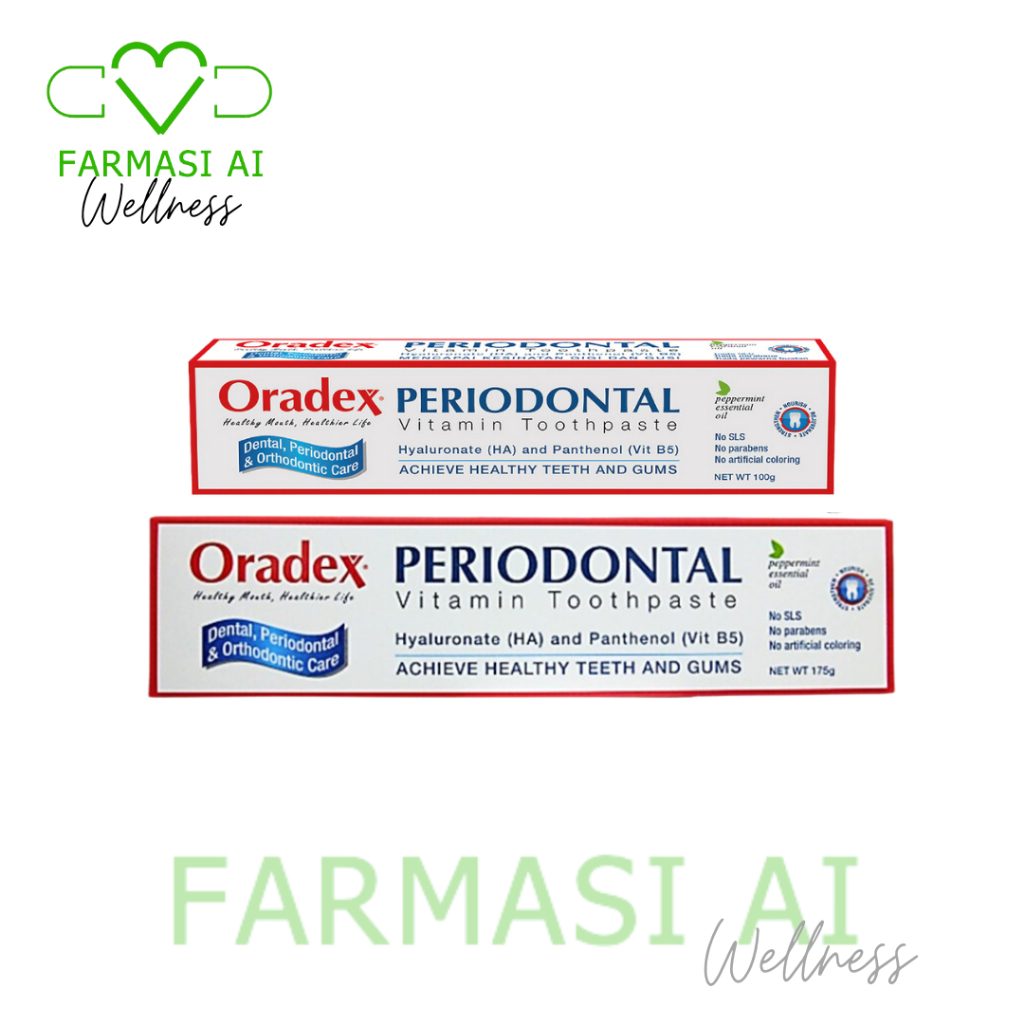 Oradex Periodontal Vitamin Toothpaste 100g / 175g (Exp Date in ...