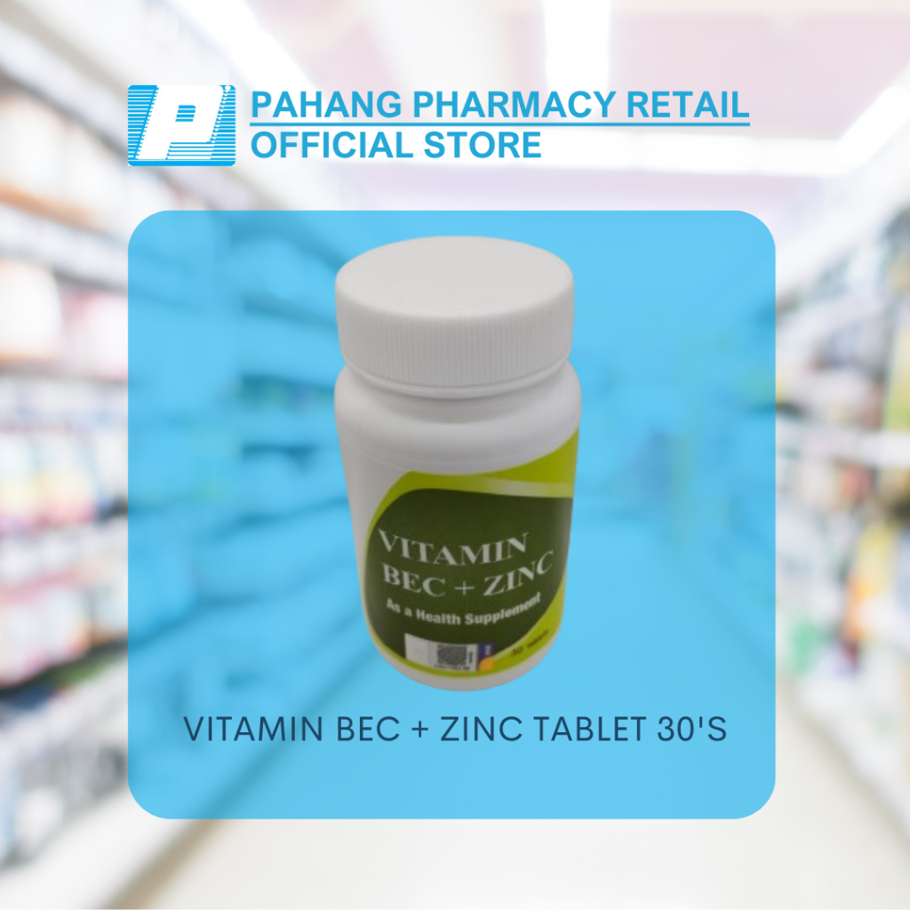 VITAMIN BEC + ZINC TABLET 30'S | Shopee Malaysia