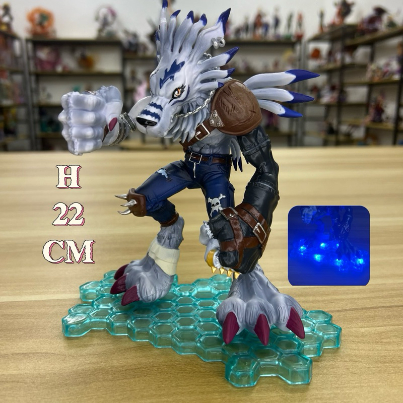 🔥Ready Stock🔥Digimon Anime Action Figure WereGarurumon 22CM | Shopee ...