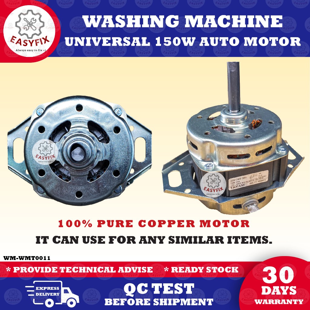 (AUTO) UNIVERSAL 150W WASHING MACHINE FULLY AUTO MOTOR WASH MOTOR MESIN ...