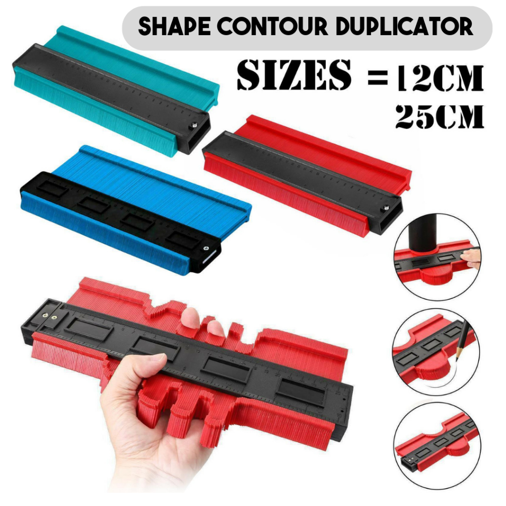 [ READY STOCK ] 12cm/25cm Profile Gauge Shape Contour Duplicator ...