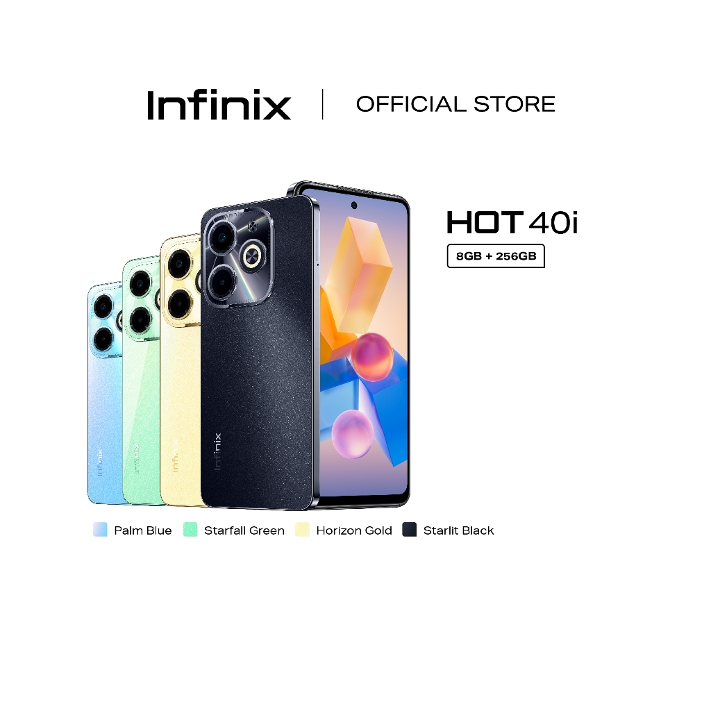 Infinix Hot 40i Smartphone(256GB+ up 16GB) 90Hz Display 50MP AI Dual ...
