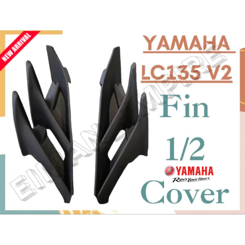 Yamaha LC135 V2 V3 V4 V5 V6 V7 Fin 1/2 Cover Inner Black | Shopee Malaysia