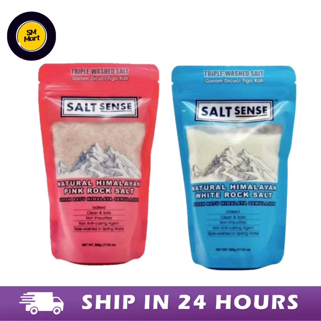 SALT SENSE Natural Himalayan Pink Rock Salt / Garam Batu Himalaya Semulajadi | 500g | Shopee ...