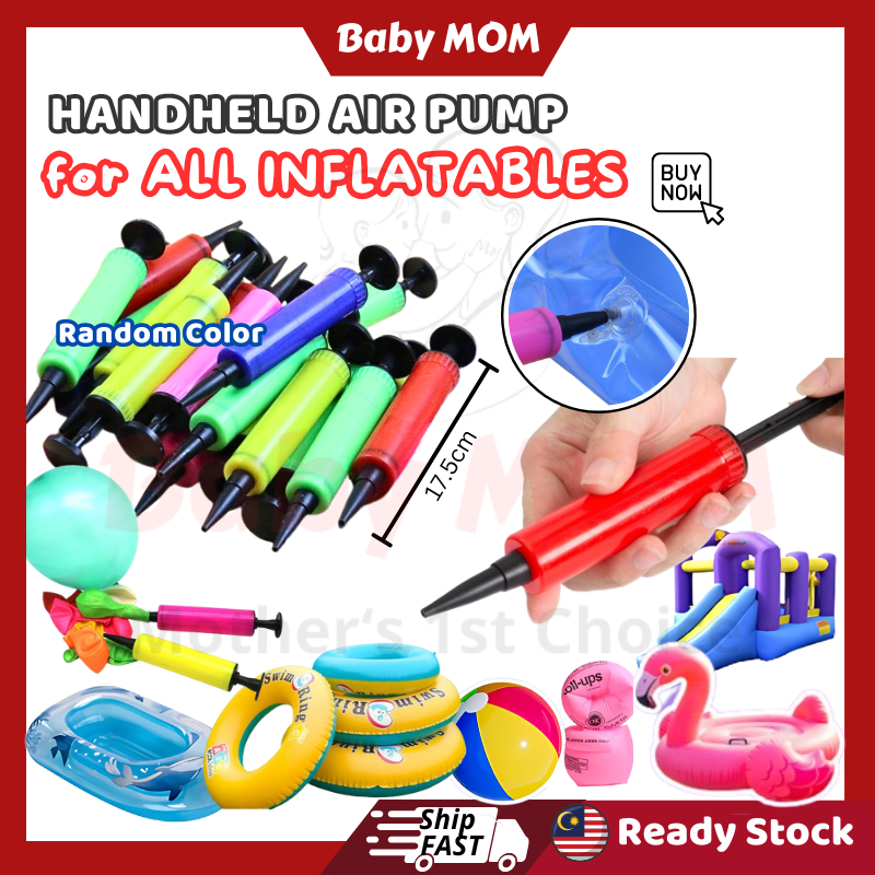 Hand Air Pump Balloon Pump For Baby Swimming Float Kids Inflatable Mini ...