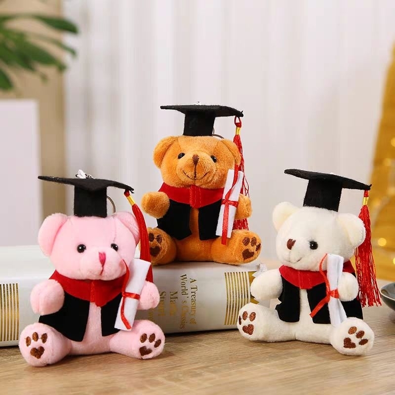 12cm Graduation Convocation Bear Plush Teddy Bear Plush Brown Convo ...