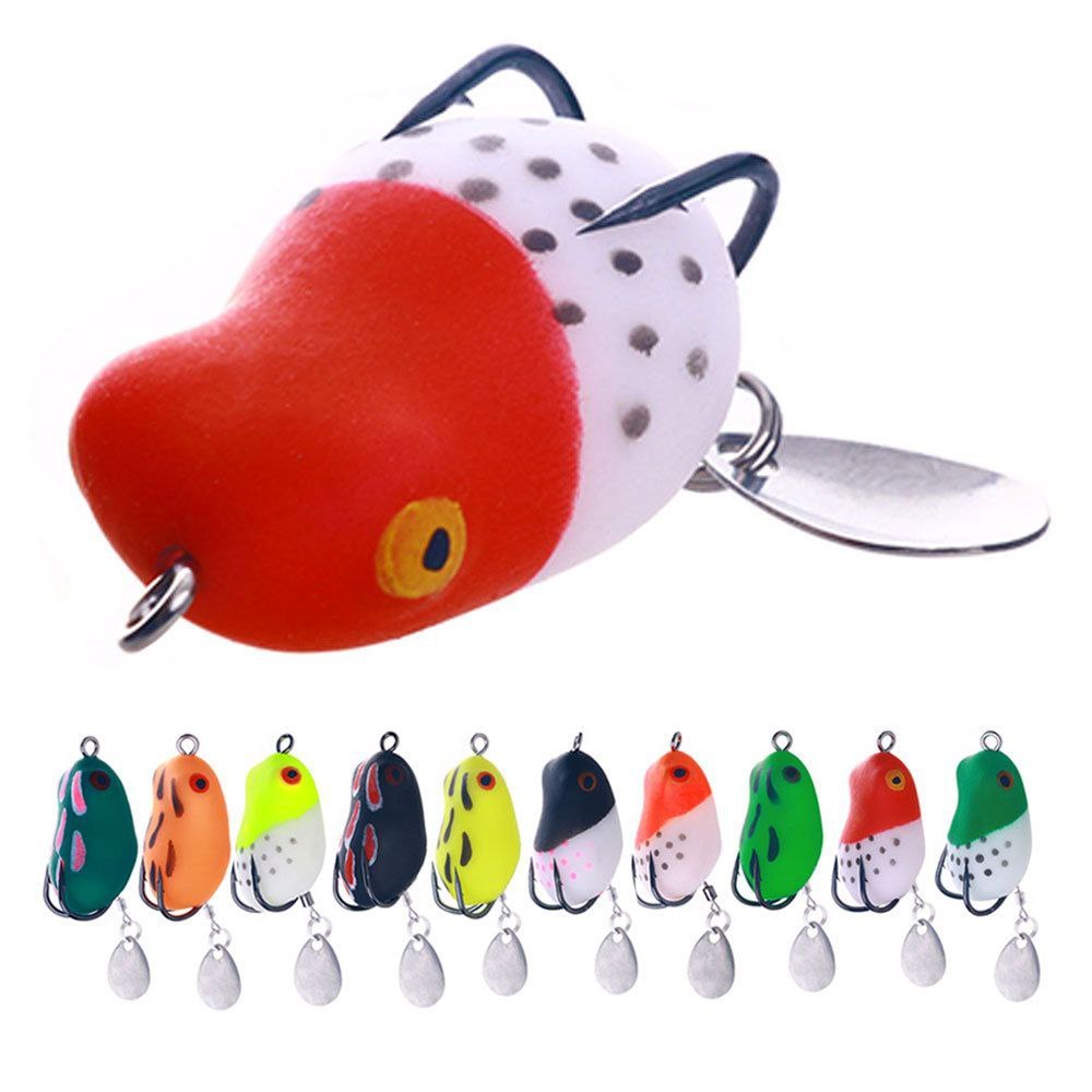 【FC201-021】Thunder Frog Lure 3cm/4g Umpan Katak Fish Soft Bait Spoon ...