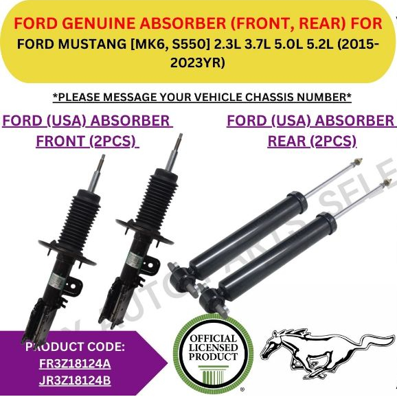 FORD GENUINE ABSORBER (FRONT, REAR) FOR FORD MUSTANG [MK6, S550] 2.3L 3 ...
