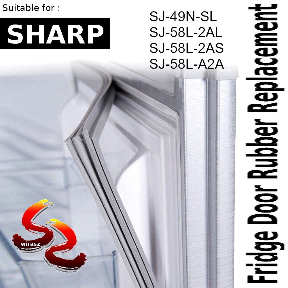 SHARP Refrigerator Fridge Door Seal Gasket Rubber Replacement part SJ ...