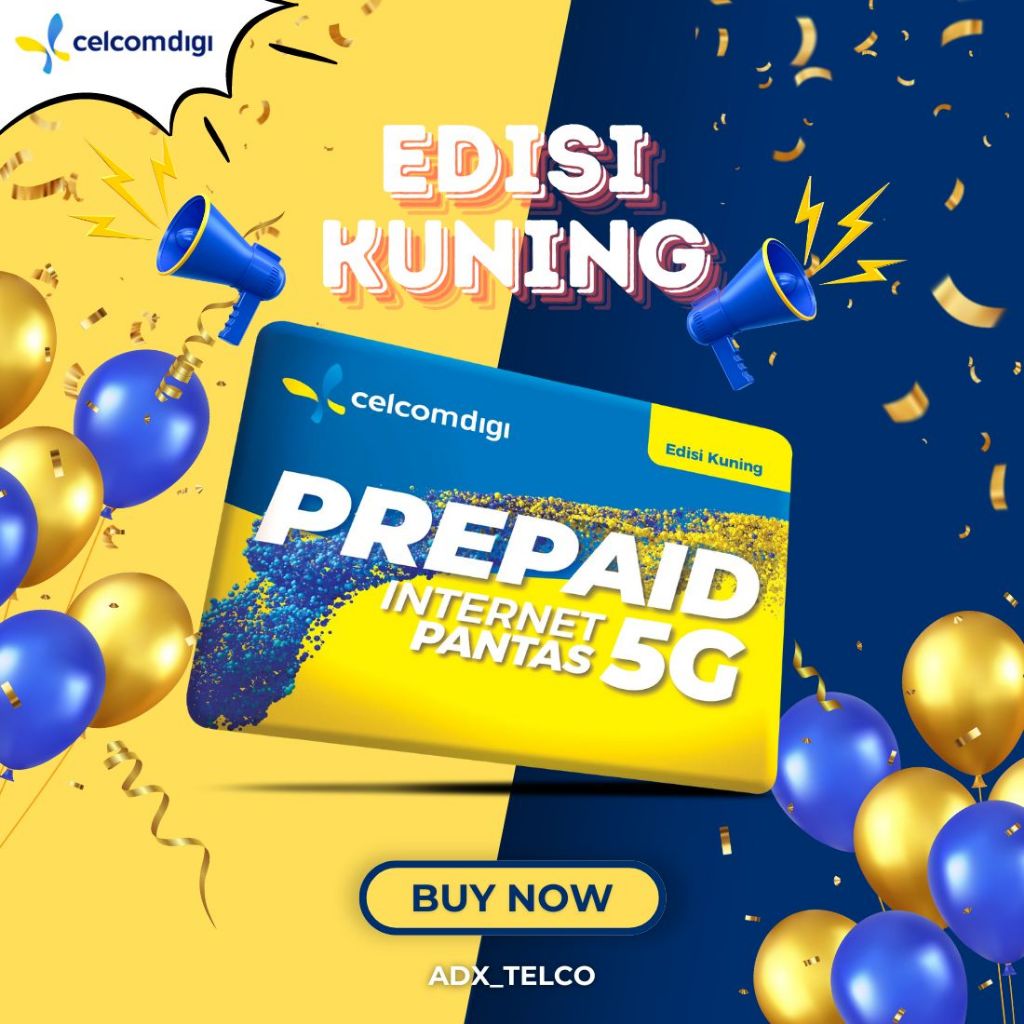 CELCOMDIGI REPAID SIM EDISI KUNING🛒CHOOSE UR LAST 4 DIGIT 🔥NUMBER 010 ...
