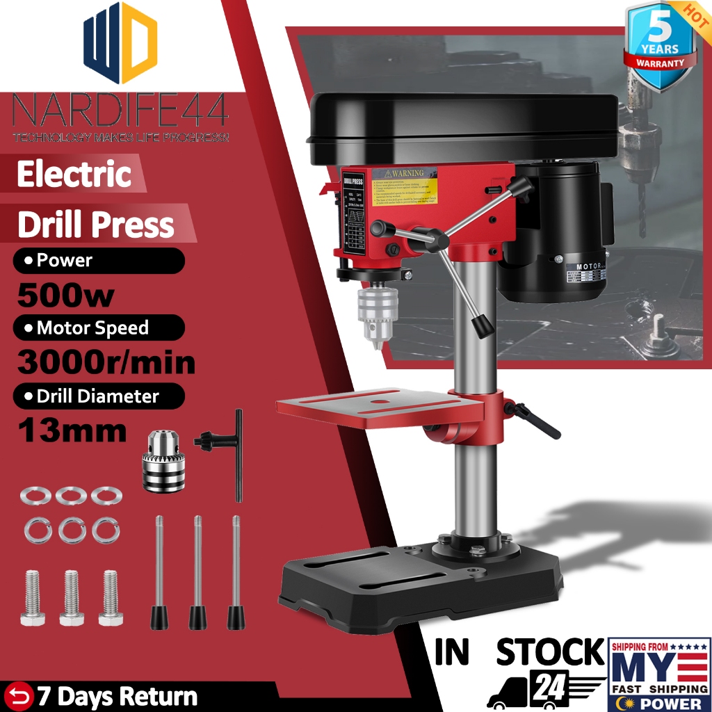 5 Years Warranty Bench Drill Press Machine 13mm Wood drilling tool ...