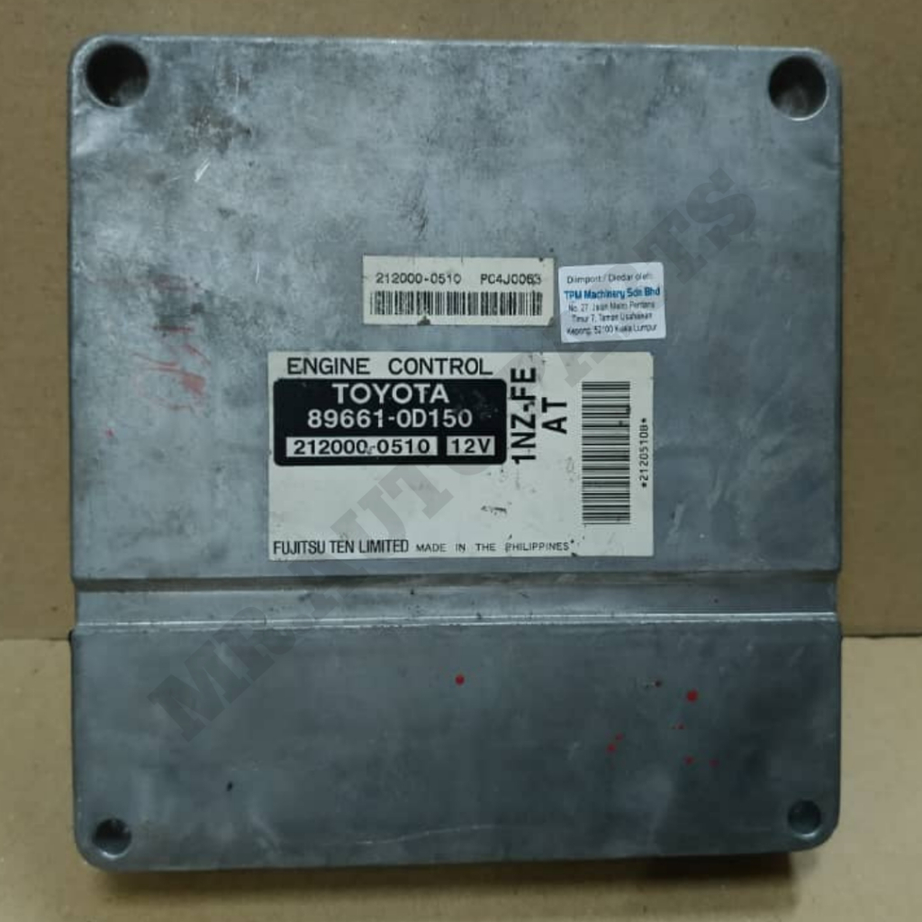 89661-0D150 TOYOTA VIOS 1.5 CC NCP42 GEAR BOX TRANSMISSION ENGINE CONTROL UNIT ECU TCU COMPUTER ...